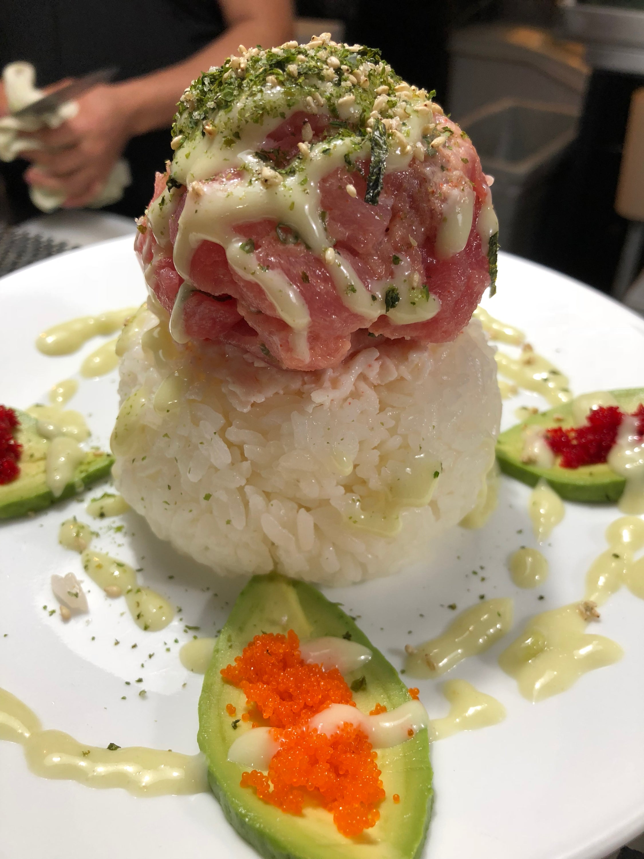 Salmon Tower | yellowfish sushi